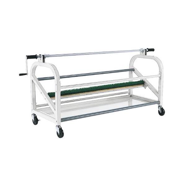 ブラシがシートについたゴミや砂を落とします！フロアシートを巻き取るための巻取器です。幅1370mmフロアシート用です。ブラシ付きなので巻き取りながらゴミや砂を落とします。教育施設や公共施設で活躍しています。商品番号LS-S-3951お客様組...