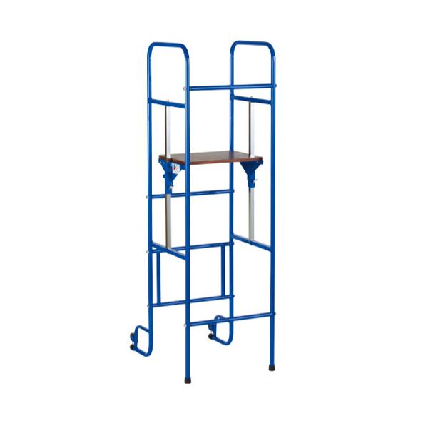 (公財)日本バレーボール協会推薦品！従来品に補強部材を追加し、安定感がアップした立式審判台です。高さ調節がしやすいプルピン式です。レシーブ練習時の高い位置からの球出しにも便利です。商品番号LS-S-4487お客様組立の商品（新品）組立目安時...