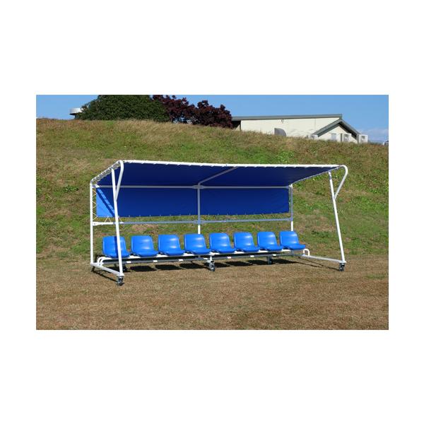 屋外で活躍するチームシェルターです。試合中の控え選手のベンチとして、グラウンドの観戦スペースとして等、様々な用途で重宝します。キャスター付きなので設置場所の移動も簡単に行え便利です。商品番号LS-S-4129お客様組立の商品（新品）※配送の...