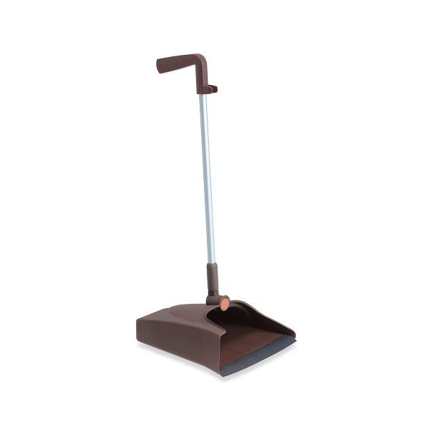 掃き掃除も溝掃除も一度に出来る機能チリトリ！90℃回転させ縦向きに使用することが出来ます。狭い溝のゴミもきれいに取れます。店舗や公共施設、学校等で活躍しています。商品番号PDP-472-000S完成品（新品）カラーブラウン、ダークグレーサイ...