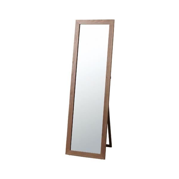 ウッドテイストなミラー！木目がお洒落なスタンドミラーです。カントリー、ナチュラル、北欧風のお部屋にぴったりです。リビングやダイニング、お部屋で活躍しています。商品番号RTSM-44完成品(新品)サイズ幅45×奥行43×高さ147cm仕様天然...