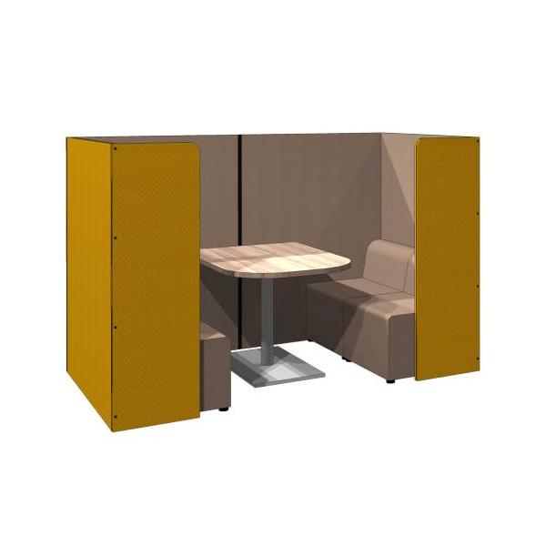 音を聞き取り易くする特殊な素材を使用した集中ブース。商品番号TK-OS-CONBOX-OPMT4組立状態お客様組立の商品（新品）特記事項※組立設置まで配送業者が行います。※外装・内装・ソファ、3ヶ所のカラーを選択してください。付属品ソファ×...