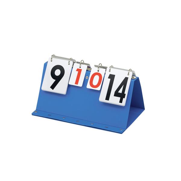 両面から見やすいバドミントン用の得点板です。折りたたみができる、卓上タイプ。教育施設やスポーツ施設で活躍します。商品番号TL-B2684組立状態完成品（新品）カラー画像でご確認ください。サイズ外寸：幅40×奥行23.5×高さ22cm（折りた...