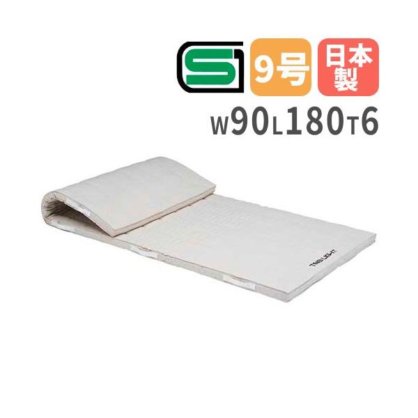 安心のSGマーク取得商品！合成スポンジとフェルトのコンビネーションマット。スポンジの弾力がフェルトに吸収され、教材用の着地マットとしてはもちろん、競技用としての性能を併せ持ちます。持ち手は安全に配慮した側面ベルト式です。商品番号TL-T12...