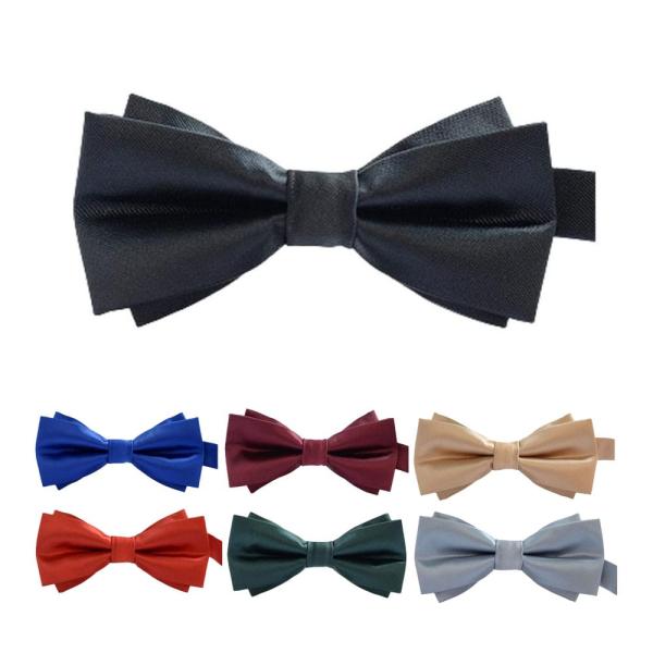 結婚式や二次会、パーティー、発表会、イベントなど、フォーマルなシーンで手軽にドレスアップしたい…そう思っていませんか？ΔΔこの無地（サテン調）の蝶ネクタイ（ボウタイ）です。ΔΔ◎簡単ワンタッチ装着Δフック式で、首元のストラップに引っ掛けるだ...