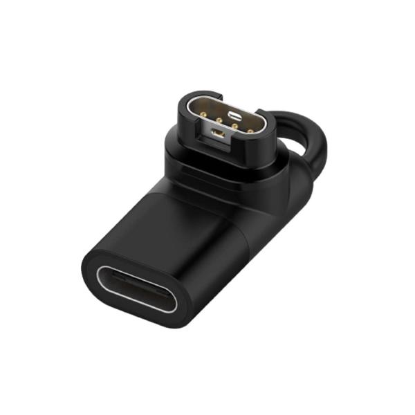 Garmin充電対応変換アダプタです。Type-C充電器しかないの場合は、この変換アダプターを使用し、ガーミン時計を簡単に充電できます、サイズ：約29.4mm×12.2mmカラー：ブラック材料：TPU +アルミニウム合金対応機種：forer...