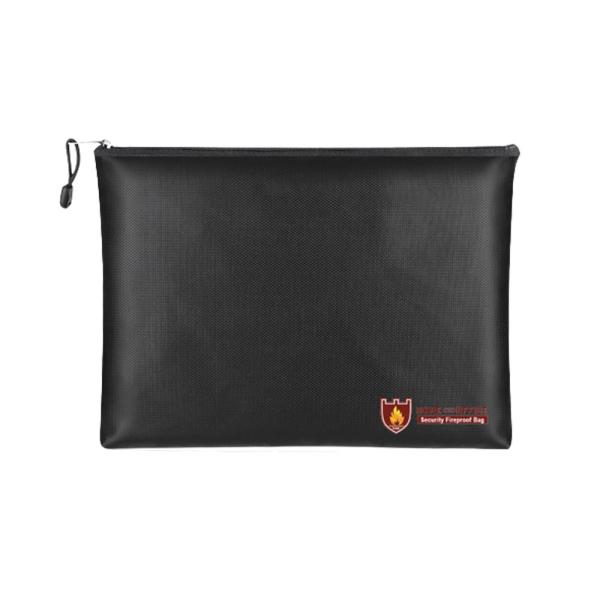 金庫 耐火 ポーチ タイカ 袋 家庭用 バッグ 27cm×16cm 書類ケース 収納ケース 黒 保管 防災【商品説明】金庫耐火バッグ。ケース全体を密閉できる構造です。充電器やスマホを収納したり、貴重品の管理にもおすすめです。出張先や旅行にも...