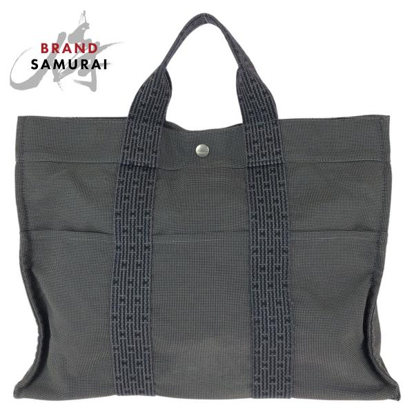 ■商品情報[管理番号]600836[ブランド]エルメス（HERMES）[対象]メンズ[カラー]グレー シルバー金具[モデル]MM[ライン]エールライン[生産国]フランス[サイズ]W約41cm x H約30cm x D約11cmハンドル：約2...