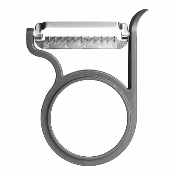 軽い力でパパッと手際よく均等な千切りができる千切り刃。きんぴらごぼうや大根サラダが簡単に。切れ味が良いので、シャキシャキの食感を楽しめます。