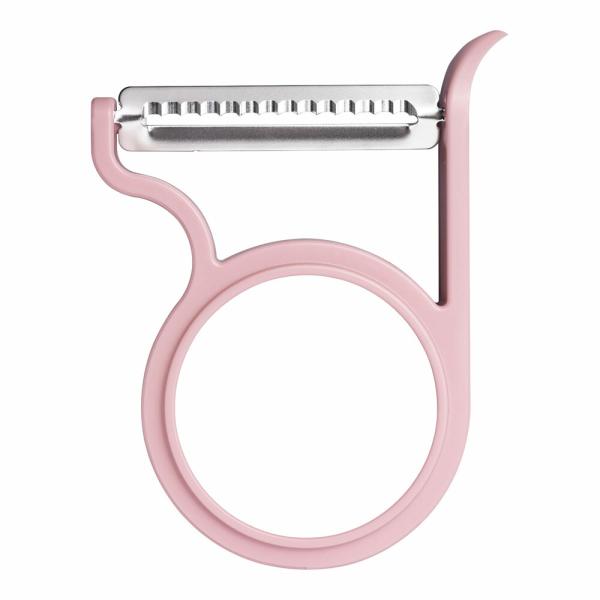 皮が薄く、身が柔らかいフルーツもスルッと?けるソフト刃。トマトの柔らかい皮にしっかり食い付き、縦に滑らせるだけで簡単に皮が?けます。