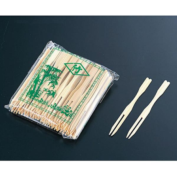 和菓子や前菜、フルーツやデザートなどに最適な竹フォーク。