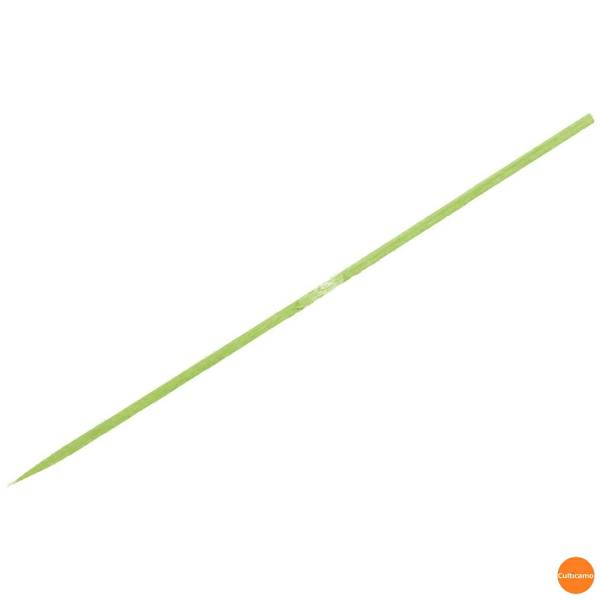 肉や魚などを豪快に突き刺すために串先に角度を付け、刺しやすく抜けにくい構造です。青皮を残すことで強度も十分に優れます。