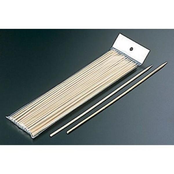 バーベキューで使いやすい長めの竹串です。直径も3.5mmと強度にも優れ、多用途にご利用いただける丸串になります。