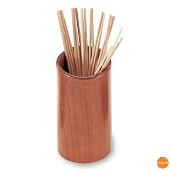 焼き鳥、串焼き屋さんの定番品！使用前、使用後の竹串等を入れるのに便利です。雰囲気のある木製タイプ。