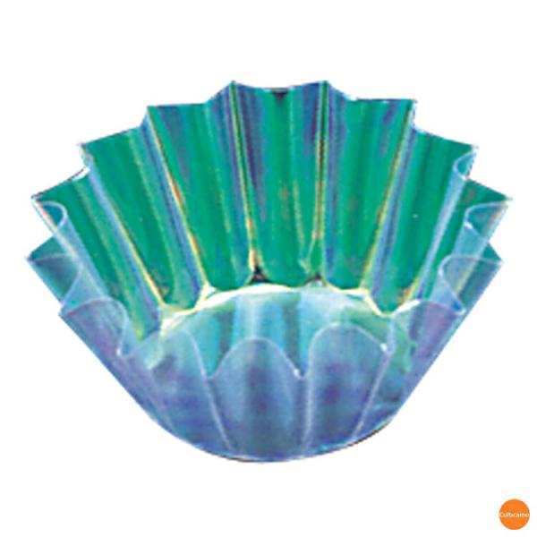 見る角度により、様々な色彩が現れる美しいオーロラフィルムの輝きが料理を神秘的に演出します。