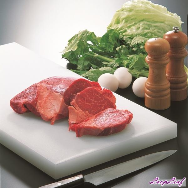 豊富なサイズバリエーション　業務用まな板　白キッチンに合わせた希望サイズにもカットできます（無料）※ご注文時にご要望欄でサイズをご指示下さい※１枚のまな板を２枚にする等の加工には対応していません。