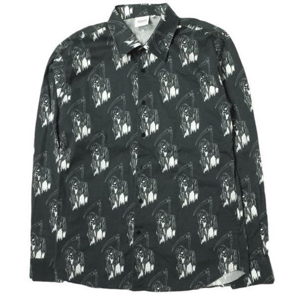 SSS WORLD CORP トリプルエスワールドコープ REAPER PRINT L/S SHIRTS 死神プリントシャツ 530-511-20 L ブラック 長袖 トップス g12262【型番】530-511-20【サイズ】L 肩幅：約...