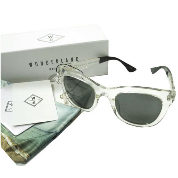 新品 wonderland x STONE COLD FOX ワンダーランド 別注 COLONY ウエリントンサングラス CLEAR/BLACK 眼鏡 メガネ g12873【参考定価】24,200円【サイズ】 幅13.8cm レンズ：約4....
