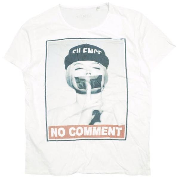 NO COMMENT PARIS ノーコメントパリ フランス製 Guide des Tailles Tee プリントTシャツ M ホワイト 半袖 トップス g15194【サイズ】M 肩幅：約39cm 着丈：約62cm 身幅：約47.5cm ...