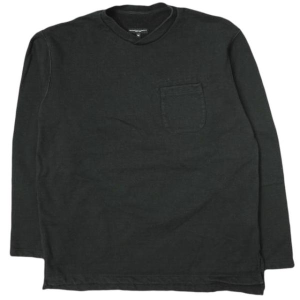 Engineered Garments エンジニアードガーメンツ アメリカ製 Crossneck Pocket Sweat 裏毛 クロスネックポケットスウェット M ブラック【サイズ】M 肩幅：約48.5cm 身幅：約57.5cm 着丈前6...