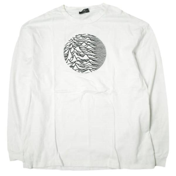 PLEASURES x JOY DIVISION プレジャーズ ジョイディビジョン 1stアルバム Unknown Plesures 波形デザイン ロングスリーブTシャツ XL WHITE【サイズ】XL 肩幅：約59cm 着丈：約74cm ...