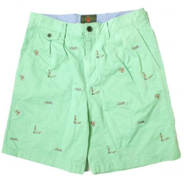 J.CREW x BEAMS PLUS ジェイクルー ビームスプラス 24SS 別注 SHORTS サーファー ミキ・ドラ 2プリーツショーツ 38-25-0143-380 30 GREEN【参考定価】22,000円【型番】38-25-01...