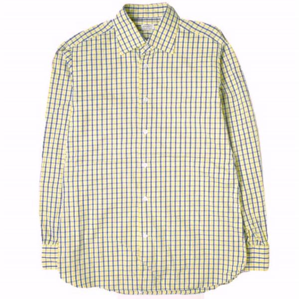 BORRIELLO x Brilla per il gusto ボリエッロ ブリッラ ペル イルグスト 別注 グラフチェックセミワイドカラーシャツ 151/2(39) YELLOW【参考定価】31,900円【型番】24-11-2038-09...