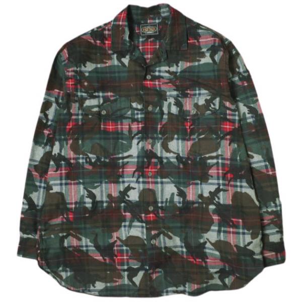 PALACE x BEAMS PLUS パレス ビームスプラス 24AW 別注 WORK SHIRT チェック&amp;カモフラージュ ワークシャツ 38-11-0922-791 L GREY g21036【参考定価】36,300円【型番】...