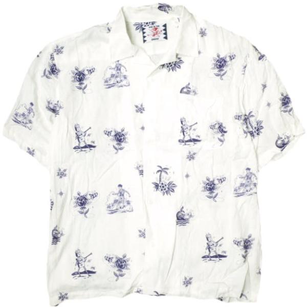 SON OF THE CHEESE サノバチーズ SERGIO MORA Aloha Shirt 60s レーヨンツイル アロハシャツ SC1731-SH01 M ホワイト 半袖 トップス g22567【参考定価】19,800円【型番】SC...