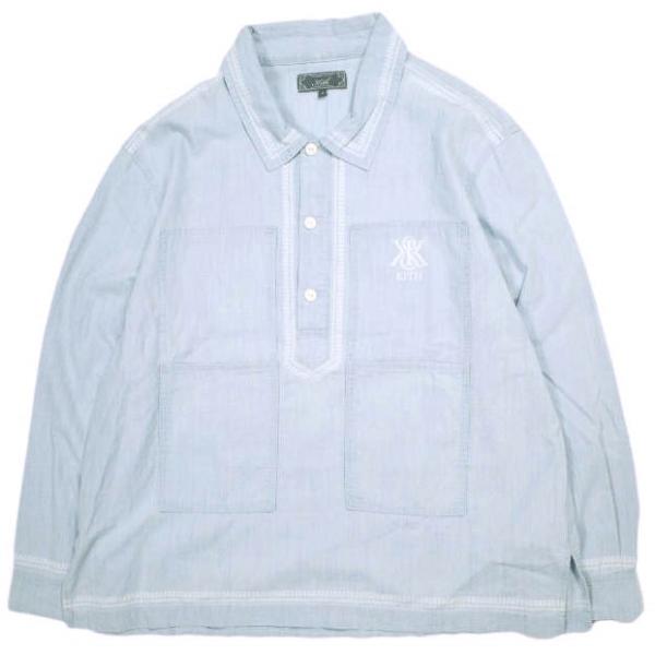 KITH NYC キスニューヨークシティ 25SS CHAMBLAY PATERSON SHIRT シャンブレーパターソンシャツ 25050060000920 M ライトインディゴ 長袖【参考定価】35,200円【型番】2505006000...