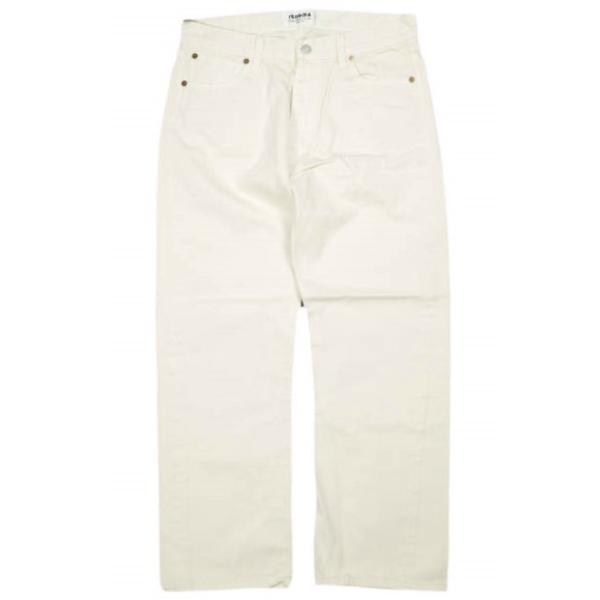 新品 renoma レノマ 22AW Les Halles (yellow finish selvedge denim) ホワイト5ポケットセルビッチデニムパンツ RCCA02UNI B 2 WHITE【参考定価】36,300円【型番】RC...