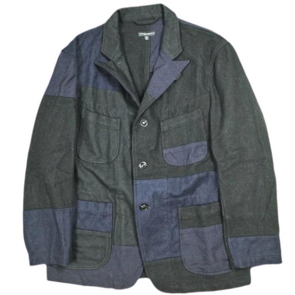 Engineered Garments エンジニアードガーメンツ Bedford Jacket 20oz Melton ベッドフォードジャケット 20オンスメルトン S Black/Navy【参考定価】64,900円【サイズ】S 肩幅：約4...