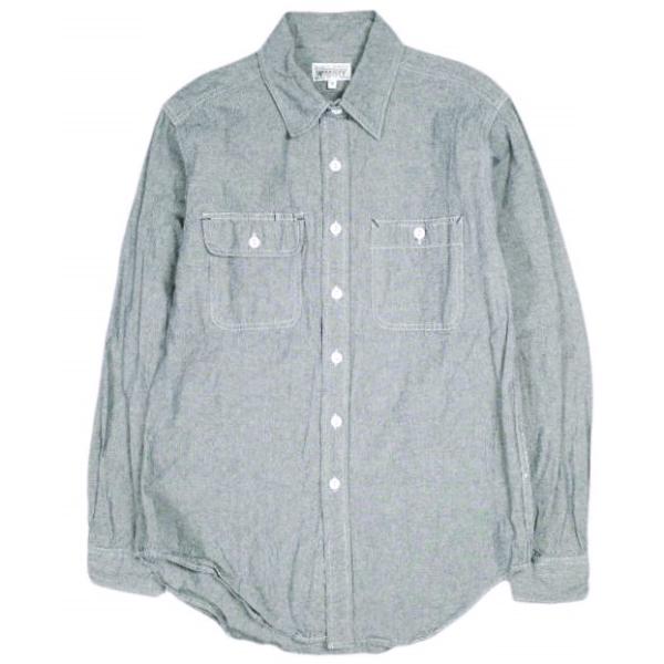 Engineered Garments WORKADAY エンジニアードガーメンツ Utility Shirt - Cotton Chambray シャンブレー ユーティリティーシャツ S BLUE【サイズ】S 肩幅：約43.5cm 身幅：...
