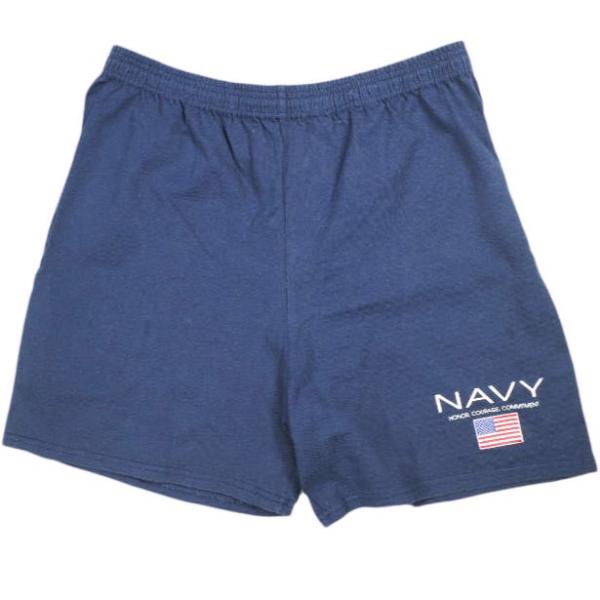 M.J.SOFFE ソフィー アメリカ製 00's US.NAVY ショーツ MADE IN USA L ネイビー スウェット ショートパンツ ヴィンテージ ボトムス g25385【サイズ】L ウエスト幅：約36.5-45cm 股上：約33...