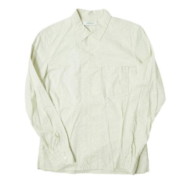 nonnative ノンネイティブ 日本製 LABORER SHIRT - COTTON BROAD MINI DOT ポルカドットBDシャツ 0 アイボリー 長袖 ボタンダウン g4731【参考定価】20,790円【サイズ】0 肩幅：約4...