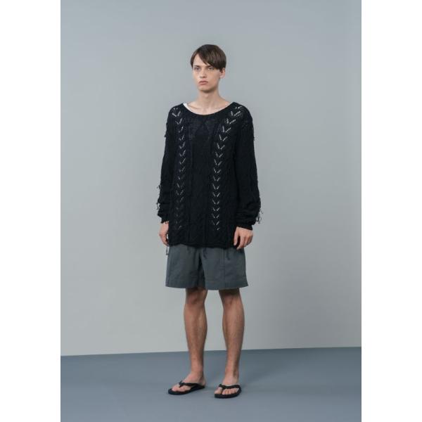 新品 bukht ブフト FISHERMAN'S SWEATER - HAND KNITTING フィッシャーマンセーター B-M71301 1(S) ブラック ニット プルオーバー g4811【参考定価】28,600円【型番】B-M713...