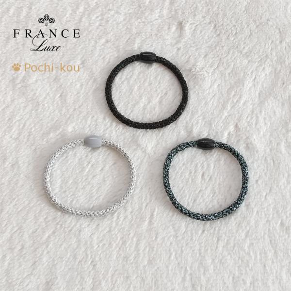 アメリカのアクセサリーブランド「FRANCE Luxe(フランスラックス)」の「L. Erickson(エル・エリクソン)」のヘアゴムです♪シンプルなポニーテールにぴったりのヘアゴムで、ホールド感も抜群です。バッグ、机、車の中にいくつか入れ...