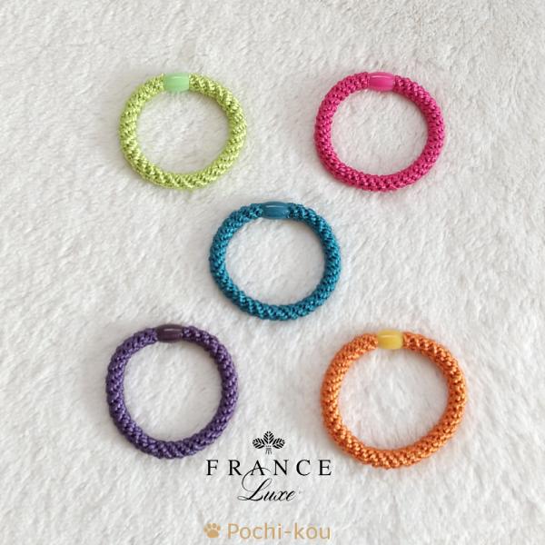 アメリカのアクセサリーブランド「FRANCE Luxe(フランスラックス)」の「L. Erickson(エル・エリクソン)」のヘアゴムです♪優れた伸縮性で、結んだ跡がつきにくく、毛量に関係なく安心のホールド力でパーフェクトな使い心地。ツヤ感...