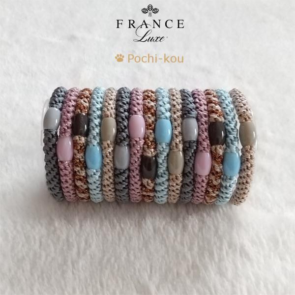 アメリカのアクセサリーブランド「FRANCE Luxe(フランスラックス)」の「L. Erickson(エル・エリクソン)」のヘアゴムです♪優れた伸縮性で、結んだ跡がつきにくく、毛量に関係なく安心のホールド力でパーフェクトな使い心地。ツヤ感...