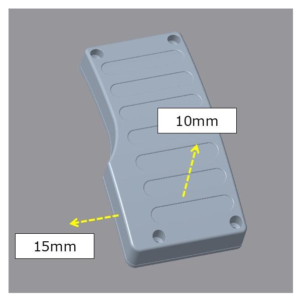 ＝＝＝この商品はブレーキ側へ15ｍｍ、ドライバー側へ10mmオフセットです＝＝＝ロータス エキシージ／エリーゼ用アクセルべダルカバーです。電スロ仕様のアクセルペダルに取付可能です。アクセルペダルをブレーキ側へ15ｍｍ、ドライバー側へ10ｍｍ...