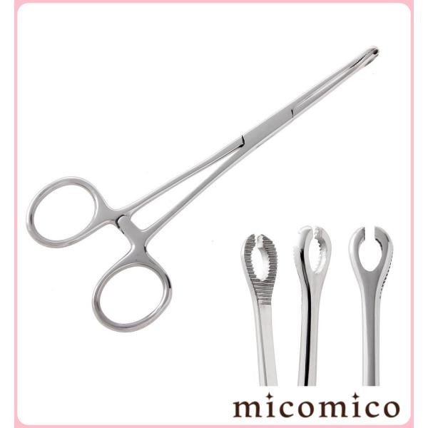 種類：ツール素材：ステンレスピアッシングする部位を挟む器具です。斜めにならずにまっすぐな穴を開けるためにオススメのアイテムです。舌、耳、その他の部位用です。