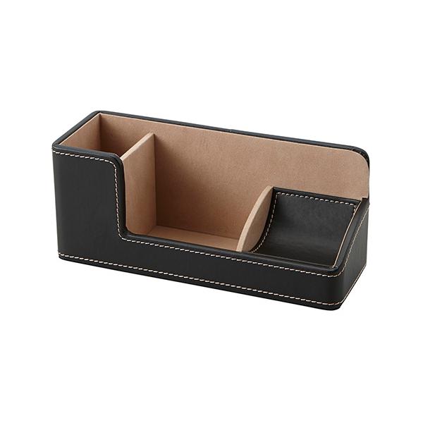 合皮 オーバーナイター メガネ 老眼鏡 サングラス 小銭入れ ペン 万年筆 スマホ 小物《商品説明》商品サイズ：高さ90×幅215×奥行80ｍｍ重量：245ｇ材質：合成皮革(PU)、ポリエステルベルベット、MDF他原産国：中国※仕様及び外観...