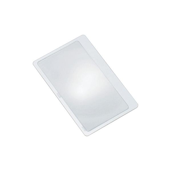 カードルーペ 3.5倍 日本製 厚さ0.5mm アクリルレンズ 薄くて 軽い 携帯用 拡大鏡 名刺サイズ シート フレンネルレンズ ケース付 国産 虫眼鏡 虫めがね 読書 文庫本の栞に しおり 母の日 父の日 敬老の日 軽量 コンパクト《ポ...