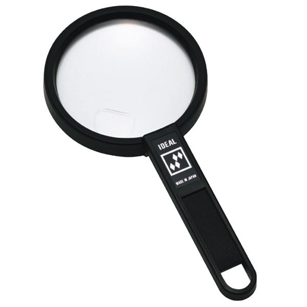 アクリル製レンズ75mm。倍率2倍&amp;4倍■品名：アイデアルルーペ75[p]■品番：1130-P■レンズサイズ：直径75mm■倍率：2倍(小レンズ4倍)■重さ：58g■商品サイズ：186(縦)×84(横)×16(高さ)mm■箱サイズ：...