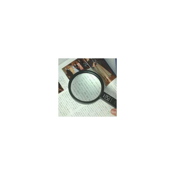 ガラス製レンズ100mm。倍率2倍■品名：アイデアルルーペ100■品番：1150■レンズサイズ：直径100mm■倍率：2倍■重さ：216g■商品サイズ：234(縦)×114(横)×21(高さ)mm■箱サイズ：236(縦)×118(横)×24...