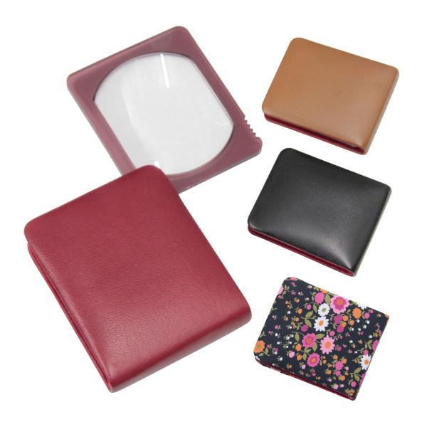 レンズサイズ40x50mm。携帯に便利。本革仕様。■品名：ポケットルーペ小■品番：3130■レンズサイズ：40×50mm■倍率：3.0倍■重さ：44g■商品サイズ：縦53×横66×高18(mm)■箱サイズ：縦61×横72×高21(mm)■材...