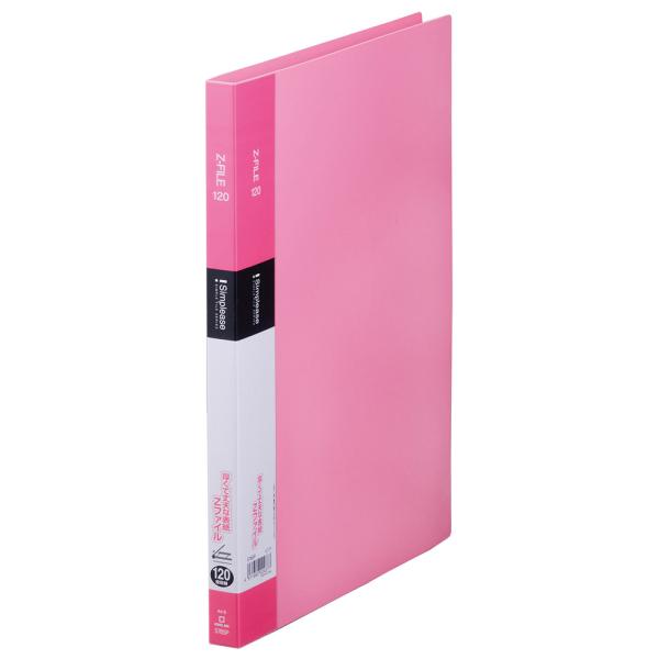 ●ＰＰ表紙●外寸：縦３０７×横２４１ｍｍ●背幅：１７ｍｍ●綴じ厚：１２ｍｍ●適正収容：１２０枚●材質：表紙＝再生ＰＰ●表紙ポケット付