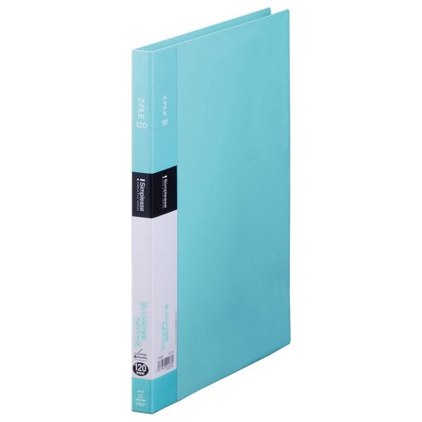 ●ＰＰ表紙●外寸：縦３０７×横２４１ｍｍ●背幅：１７ｍｍ●綴じ厚：１２ｍｍ●適正収容：１２０枚●材質：表紙＝再生ＰＰ●表紙ポケット付