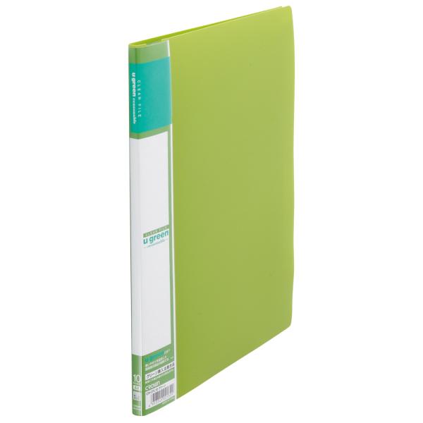 ●ＰＰ表紙●ポケット数：１０ポケット●外寸：縦３１０×横２３０ｍｍ●背幅：９ｍｍ●ポケット厚：０．０４ｍｍ●材質：表紙／ポケット＝再生ＰＰ●中紙なし