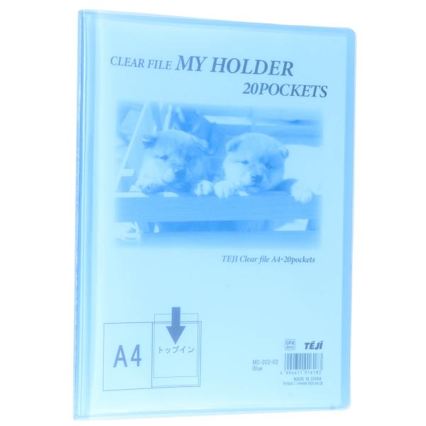●ＰＰ表紙●ポケット数：２０ポケット●外寸：縦３１０×横２３０ｍｍ●背幅：１０ｍｍ●ポケット厚：０．０４ｍｍ●材質：表紙／ポケット＝再生ＰＰ（エンボス加工，ダブルシール加工）●中紙なし